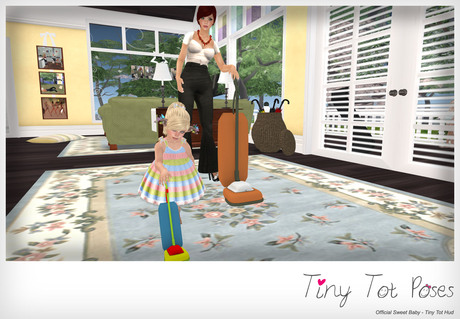 Second Life Marketplace - ** Tiny Tot Poses ** - 026 "Vacuum Cleaner"
